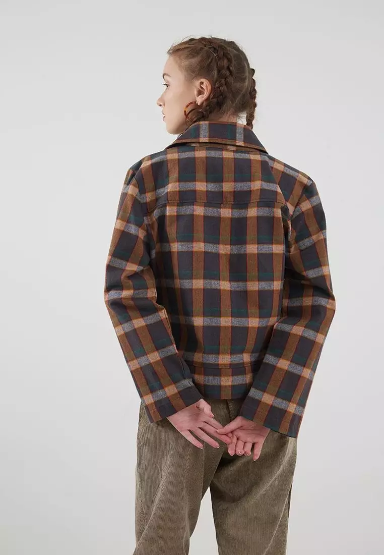 Jual Berrybenka Label Damita Plaid Outer Multi Color Original 2025 ...