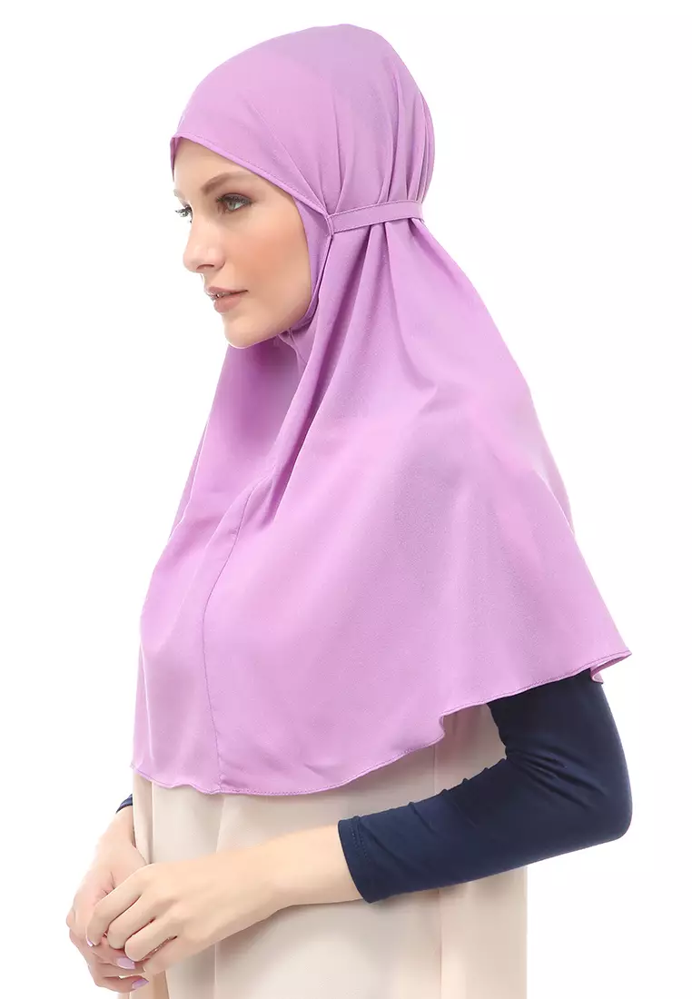 Jual Evernoon Tamara Jilbab Muslimah Wanita Motif Polos Relaxed Fit - Violet Original 2025 ...