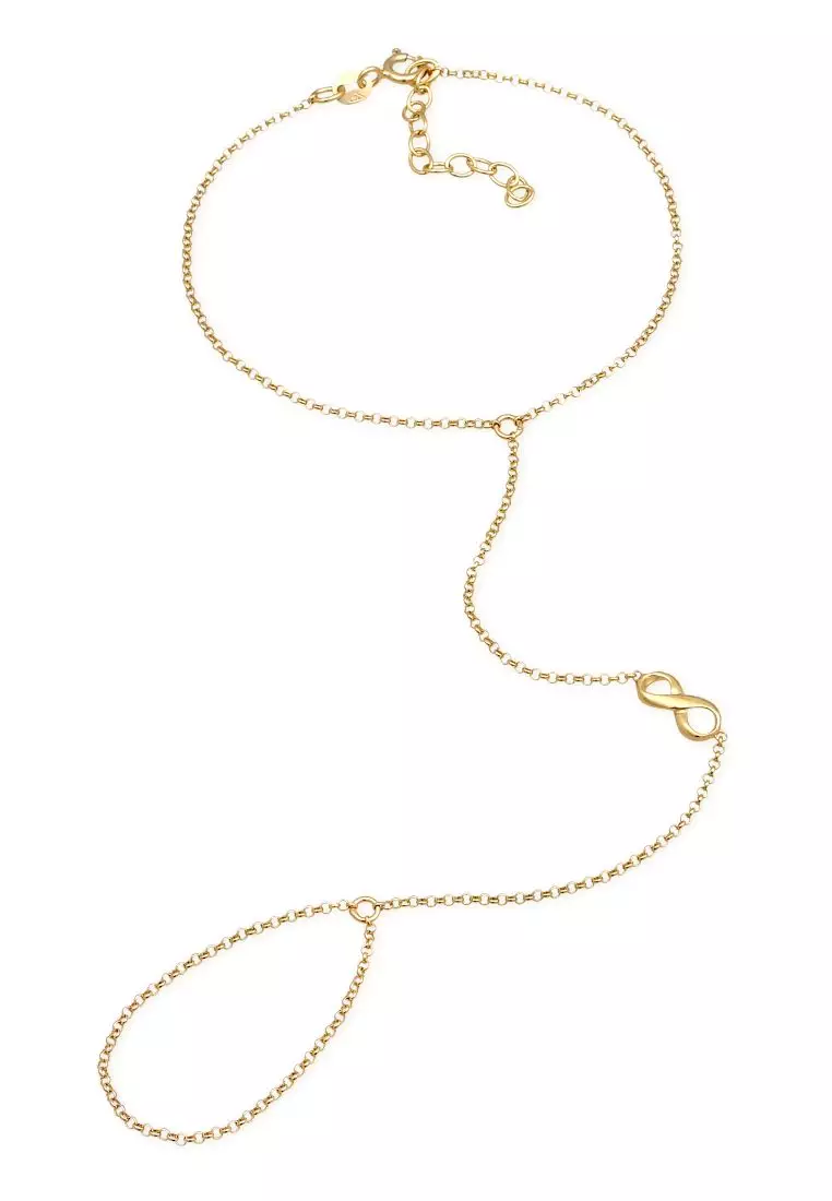 Buy ELLI GERMANY Infinity Hand Chain – Gold-Plated Silver 2026 Online ...