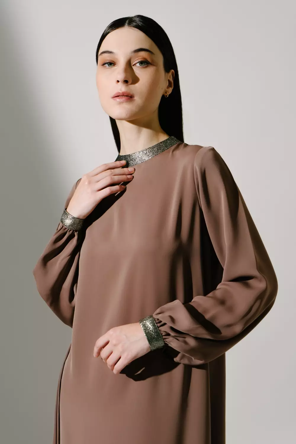 Jual Demure & Co DEMURE&CO - DANIA DRESS IN KOREAN NIDHA SILK - KAFTAN ...