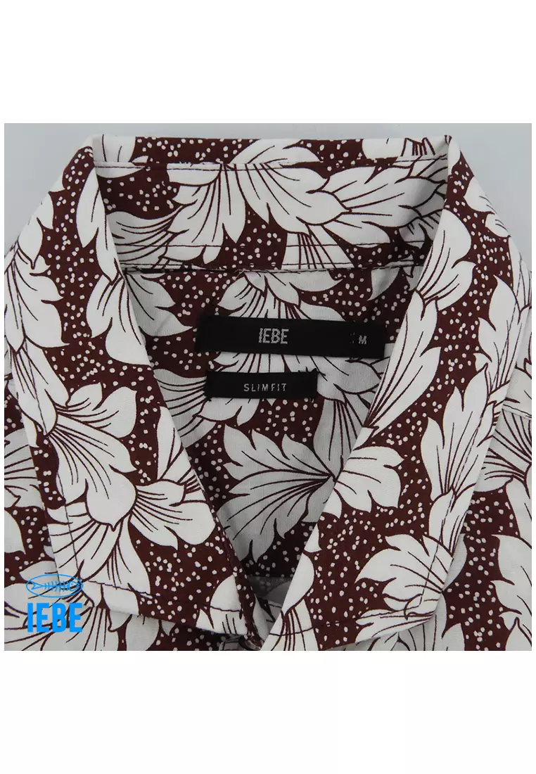 Jual IEBE Kemeja Pria Lengan Pendek IEBE Kasual K3BH8014 Original 2024 ...