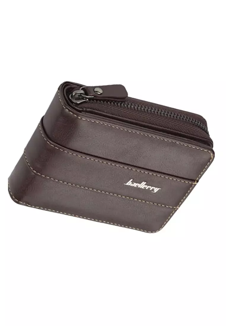 Jual Baellerry Dompet Lipat Pria Motif Polos Modern Bahan Kulit PU ...