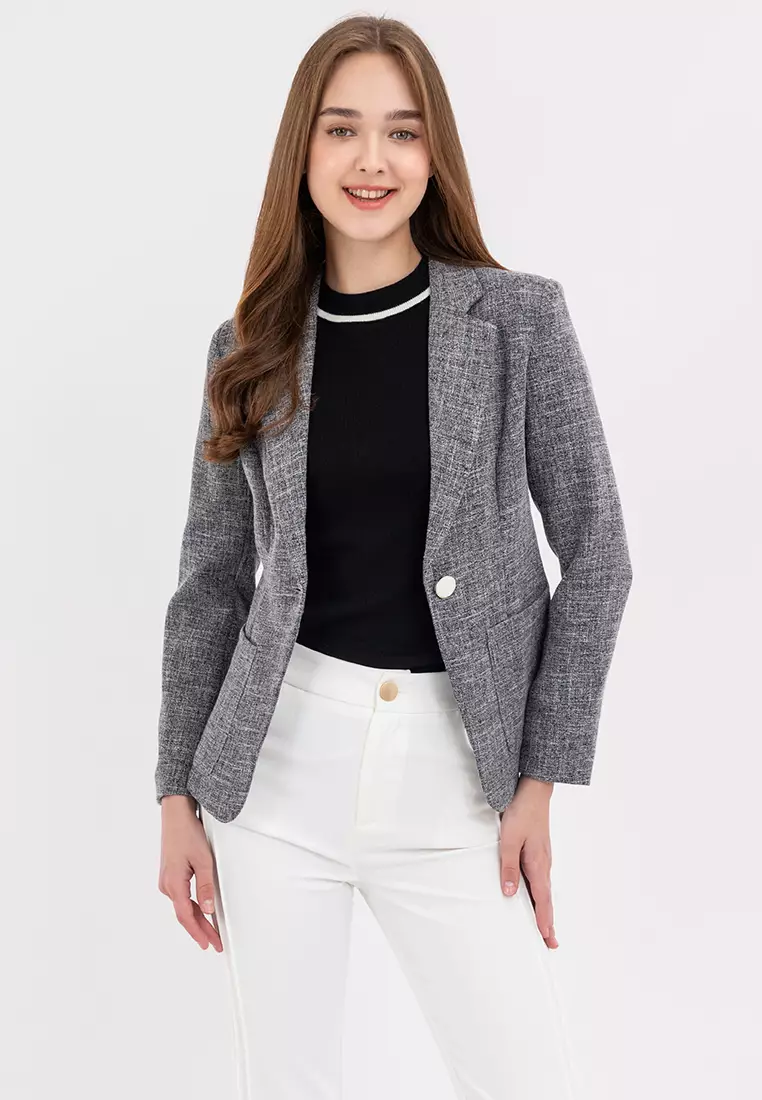 Buy Well Suited Premium Textured Suit Blazer 2026 Online | ZALORA ...
