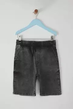 Buy Trendyol Light Blue Boy's Cotton Pocket Elastic Denim Shorts ...