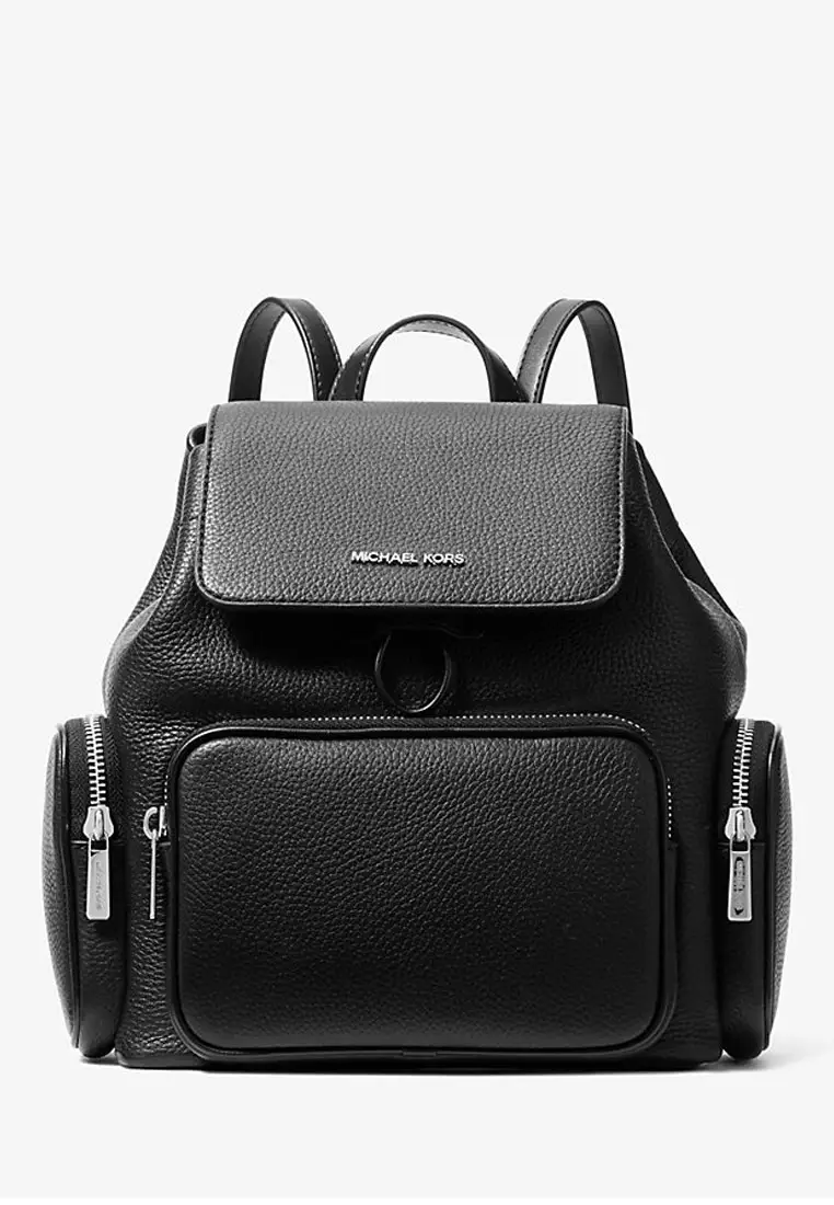 Buy MICHAEL KORS Merritt Small Pebbled Leather Cargo Backpack 2026 ...