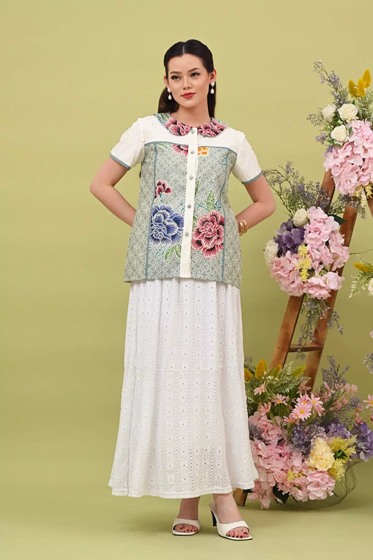 Jual Nona Rara Batik NONA RARA - Corey Encim T3845, Blouse Batik Wanita ...