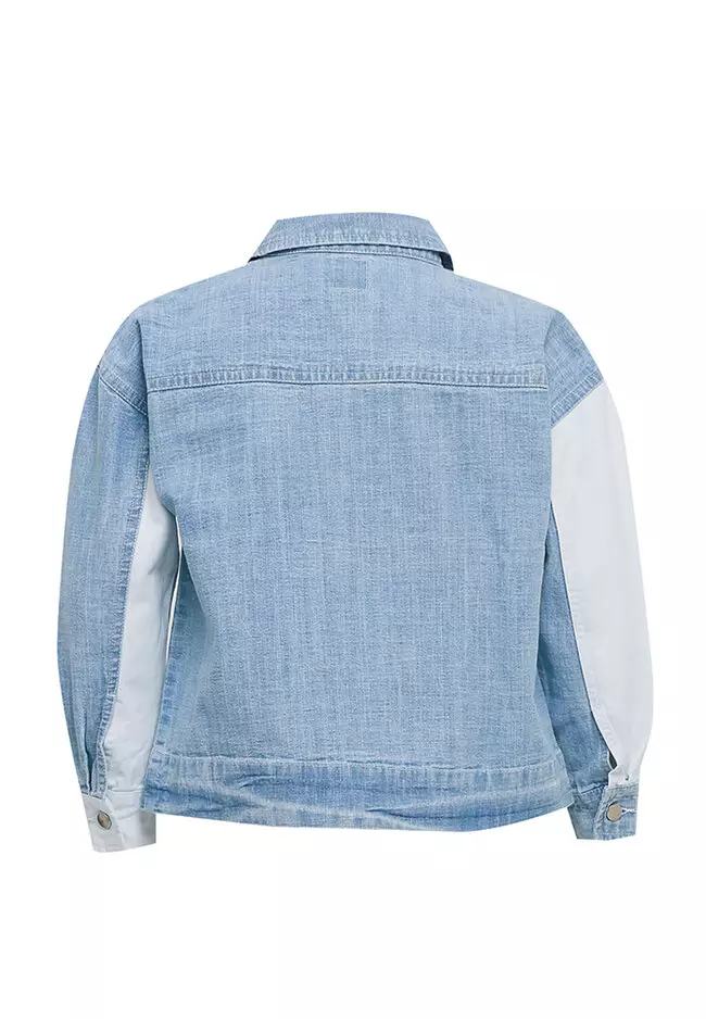 Jual Tiny Button Unisex Combine Denim Jacket Original 2026 | ZALORA ...