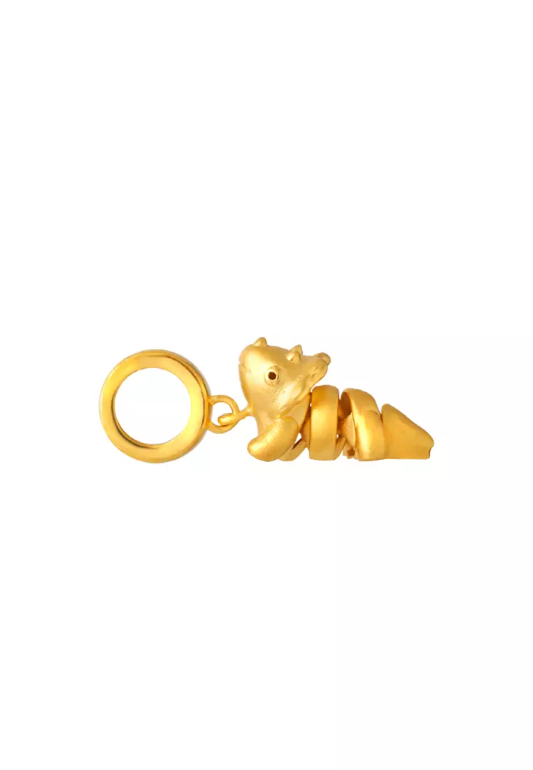 Buy TOMEI TOMEI Baby Dinosaur Charm, Yellow Gold 916 2026 Online ...