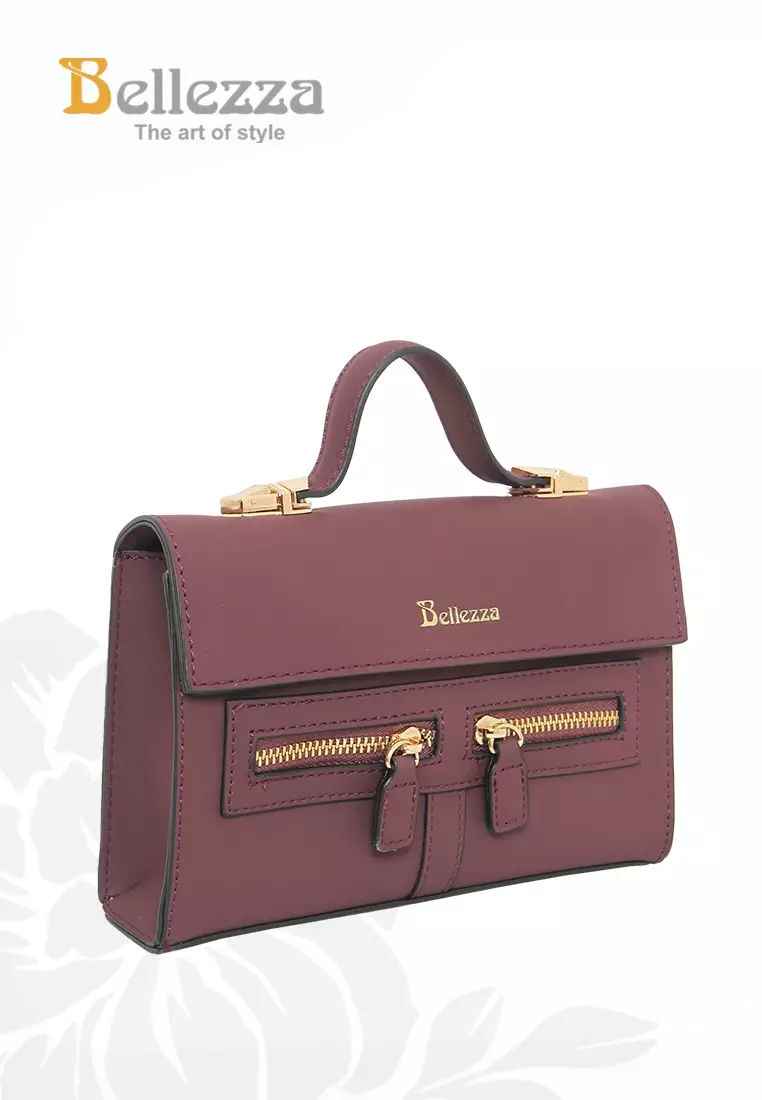 Jual Bellezza Bellezza Handbag MS-9808 Red Wine Original 2025 | ZALORA ...