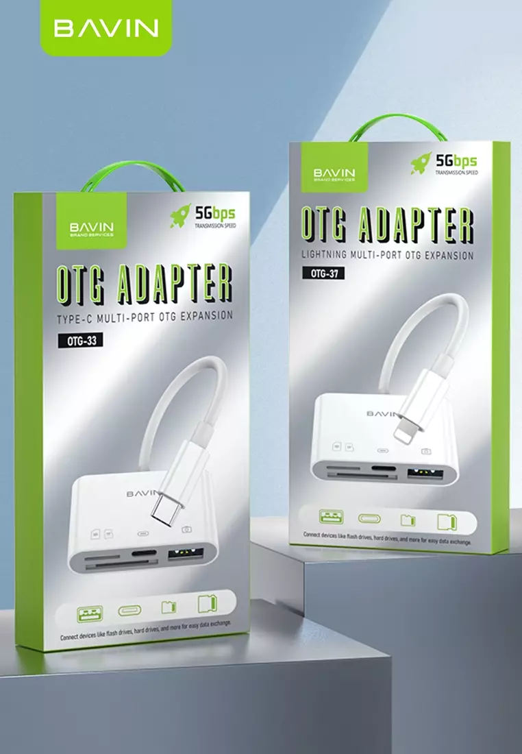 Buy BAVIN Bavin O33 OTG HUB Docking Station iPh Adapter Compatible for ...