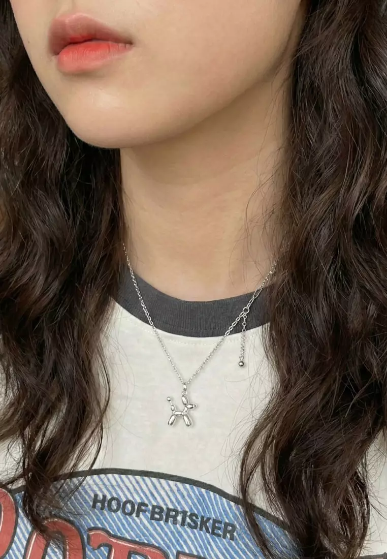 Buy Vinstella Jewellery Balloon Da Pup Necklace Online | ZALORA Malaysia