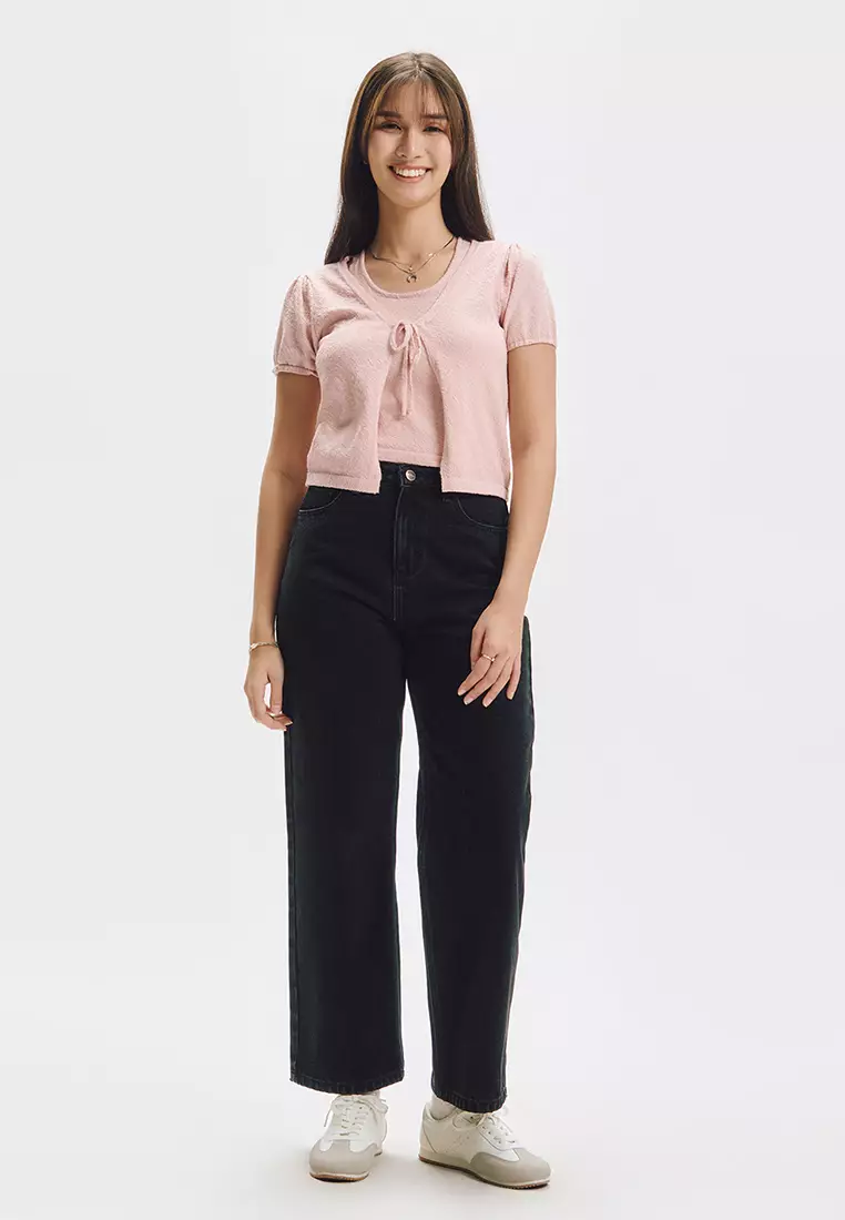 Buy Penshoppe Short Sleeve Textured Two-Fer Top 2026 Online | ZALORA ...
