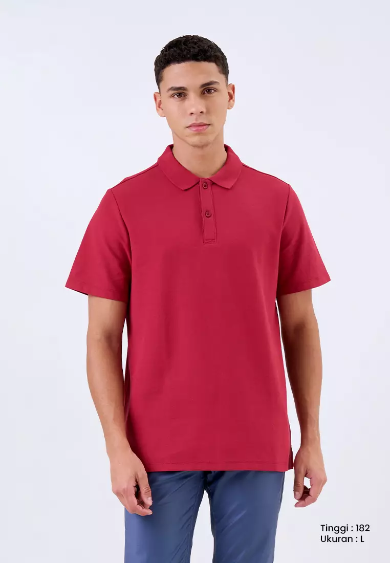 Jual Manzone MANZONE Poloshirt Pria Lengan Pendek DONDAM-RE - RED ...
