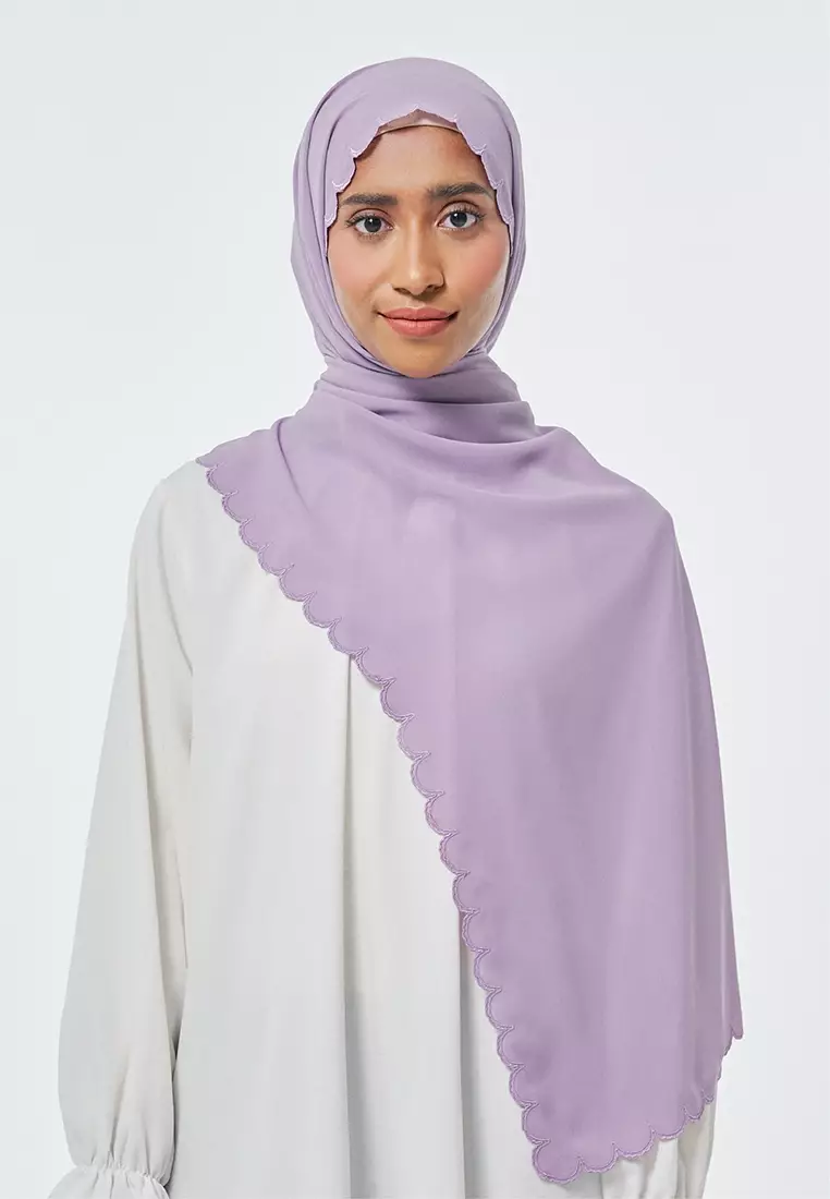 Buy UMMA Sulam Delima Scarf in Elderberry Purple 2025 Online | ZALORA ...