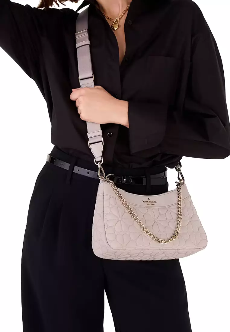 Buy Kate Spade Spade Flower Quilted Fabric Convertible Crossbody Bag in ...