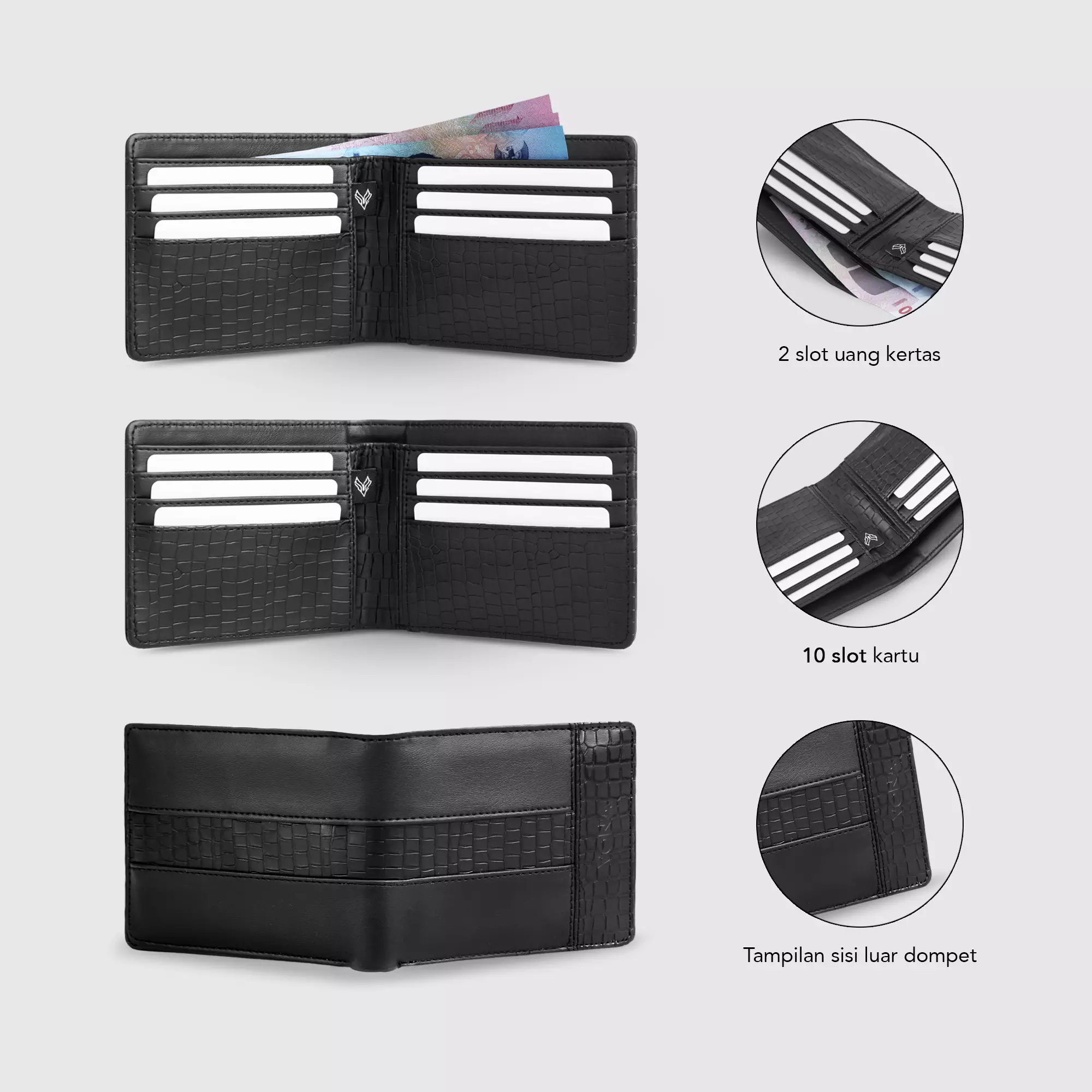 Jual VONA VONA Phoenix Wallet - Dompet Pria Lipat Pendek Kulit Sintetis ...