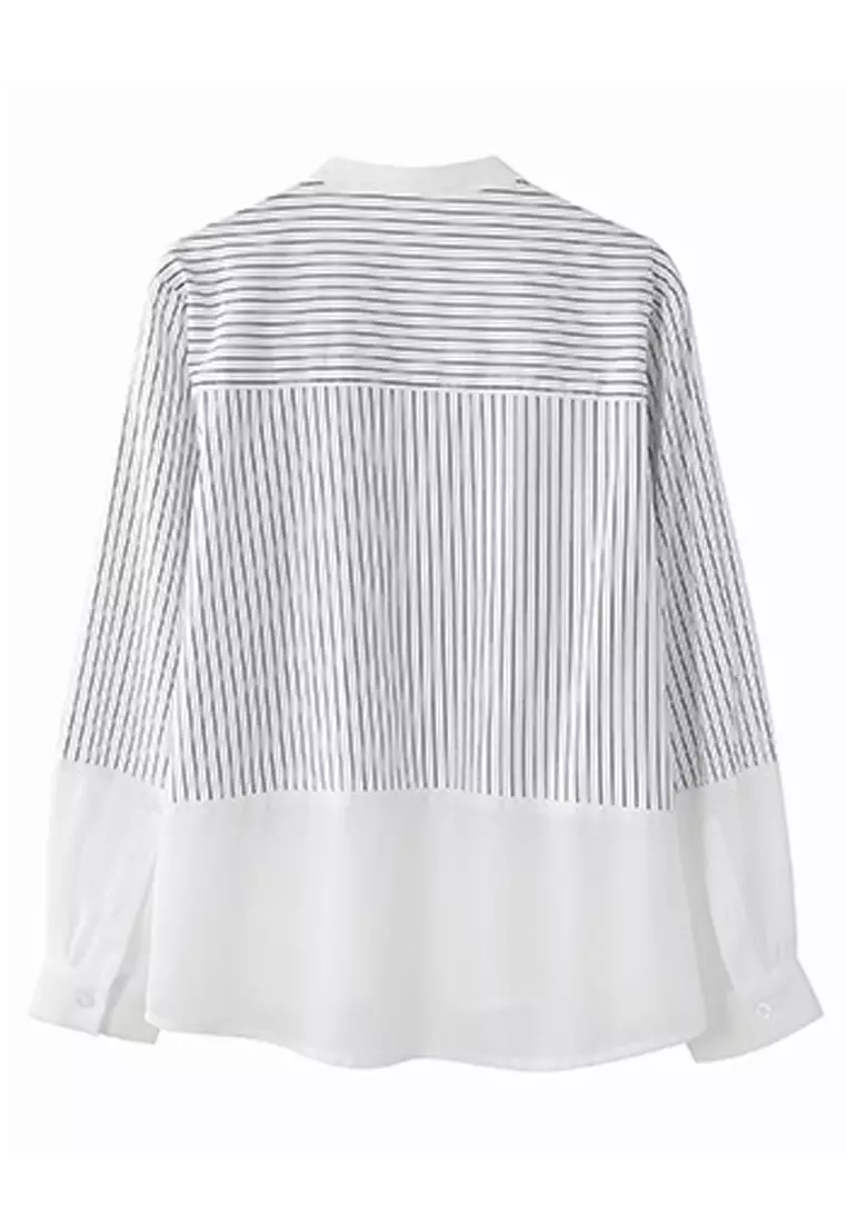 Buy Halo Stripes Pattern Blouses Online | ZALORA Malaysia