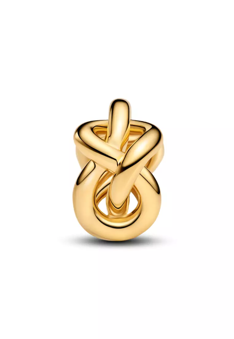 Buy PANDORA Pandora 14k Gold Plated Infinity Knot Charm Online | ZALORA ...