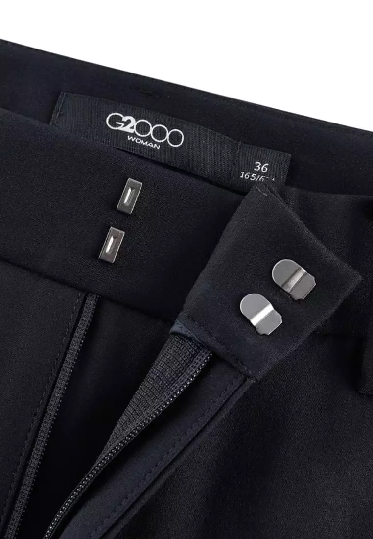 Buy G2000 Cotton Blend Cropped Skinny Pants With Belt 2025 Online | ZALORA