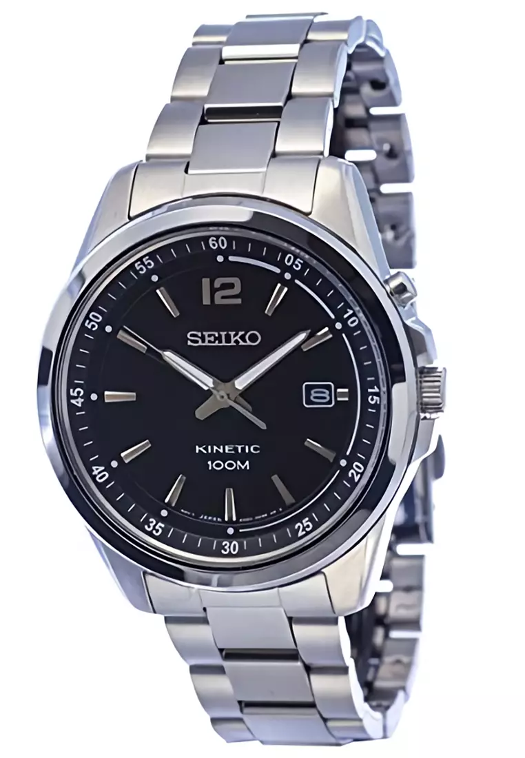 Jual Seiko Seiko Kinetic - Jam Tangan Analog Pria - Silver - Stainless Steel - SKA591P1 Original ...