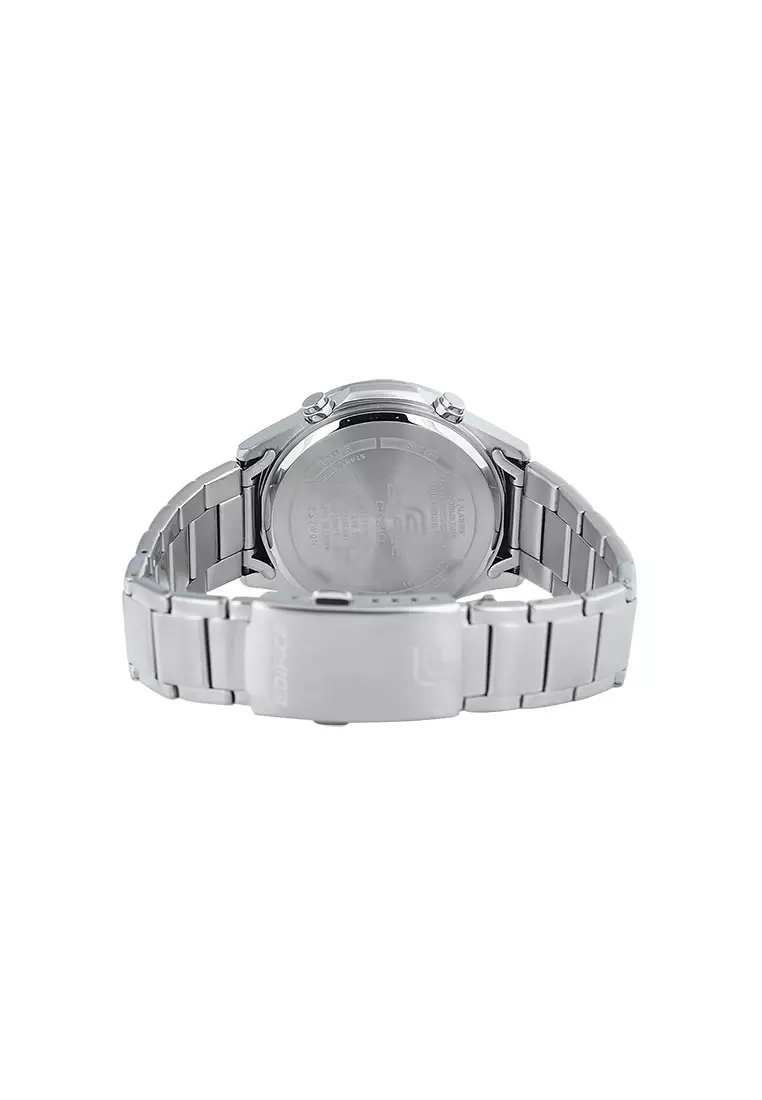 Buy Edifice EFV-C120D-3A Men Analog-Digital Watch Silver Stainless Steel Strap 2025 Online | ZALORA