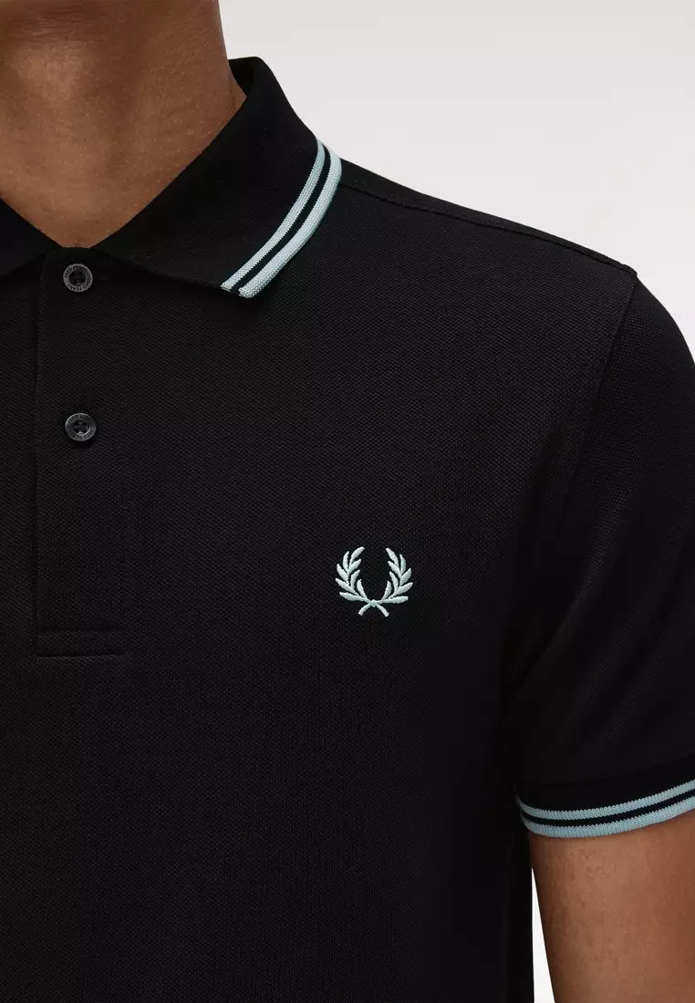 Buy Fred Perry Fred Perry M3600 Twin Tipped Fred Perry Shirt (Black ...