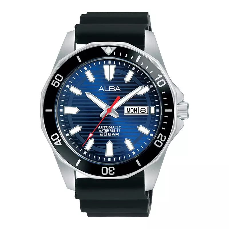 Jual Alba Jam Tangan Pria Alba Mechanical AL4465X1 Automatic Men Blue ...