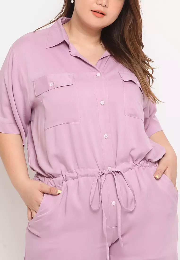 Jual Xtramiles Plus Size Jumpsuit Sydney Lilac Original 2026 | ZALORA ...