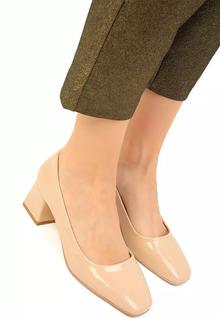 Jual Soho Classic Simple Low Chunk Heels Original 2025 | ZALORA Indonesia
