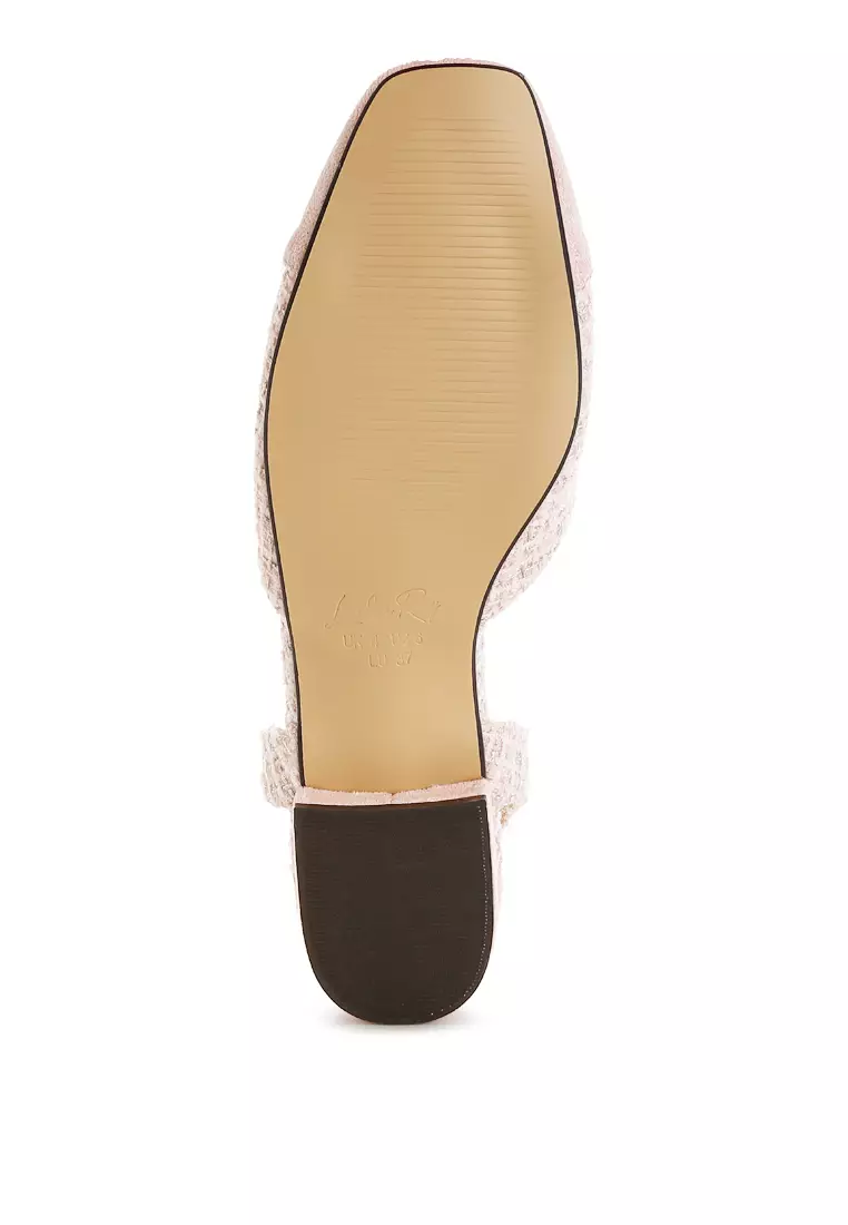 Buy London Rag Tweed Slingback Sandals in Pink 2025 Online | ZALORA
