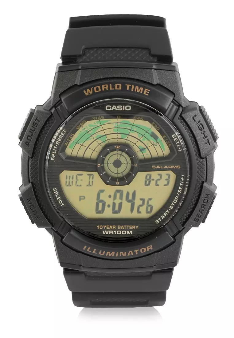 Jual Casio Casio Jam Tangan Pria - Black - Resin - AE-1100W-1BVDF Original 2025 | ZALORA Indonesia