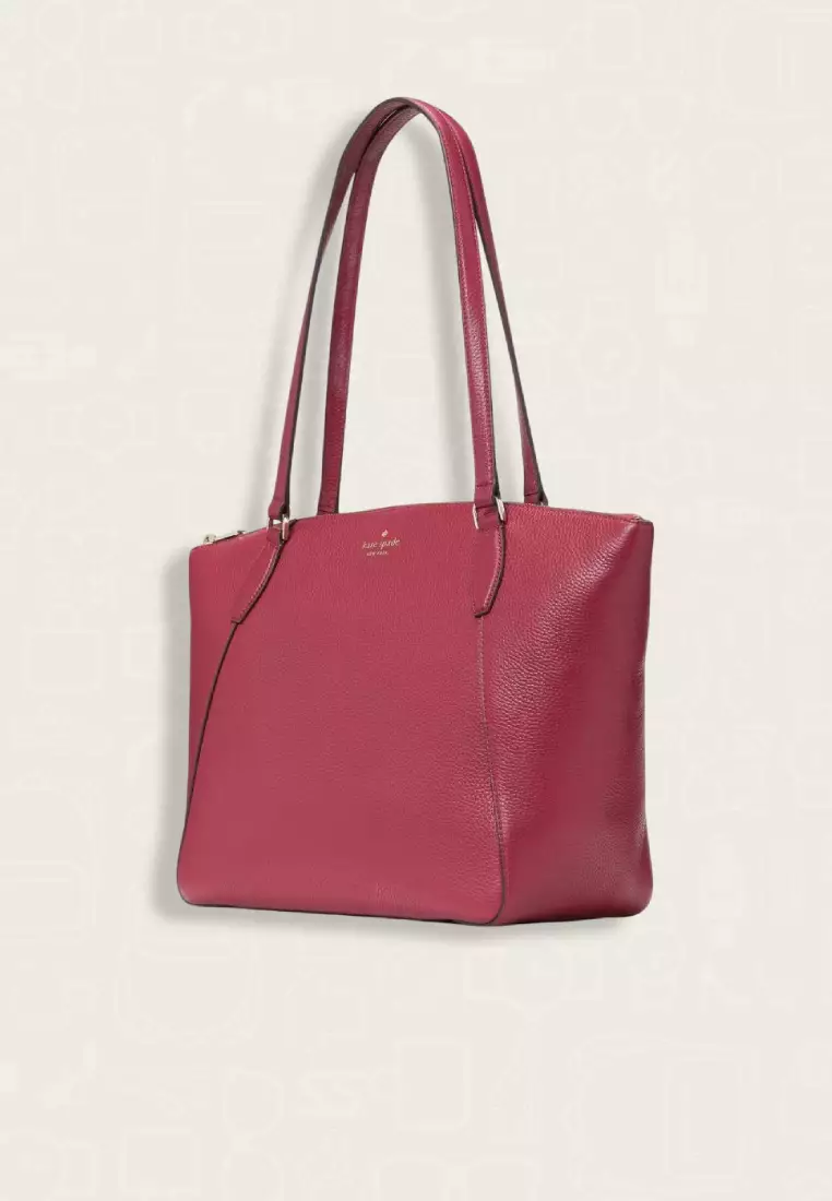 Jual Kate Spade Kate Spade Monica Tote Dark Raspberry Original 2025 ...