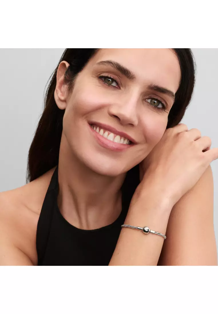 Buy Pandora Round Clasp Twisted Snake Chain 2026 Online | ZALORA ...