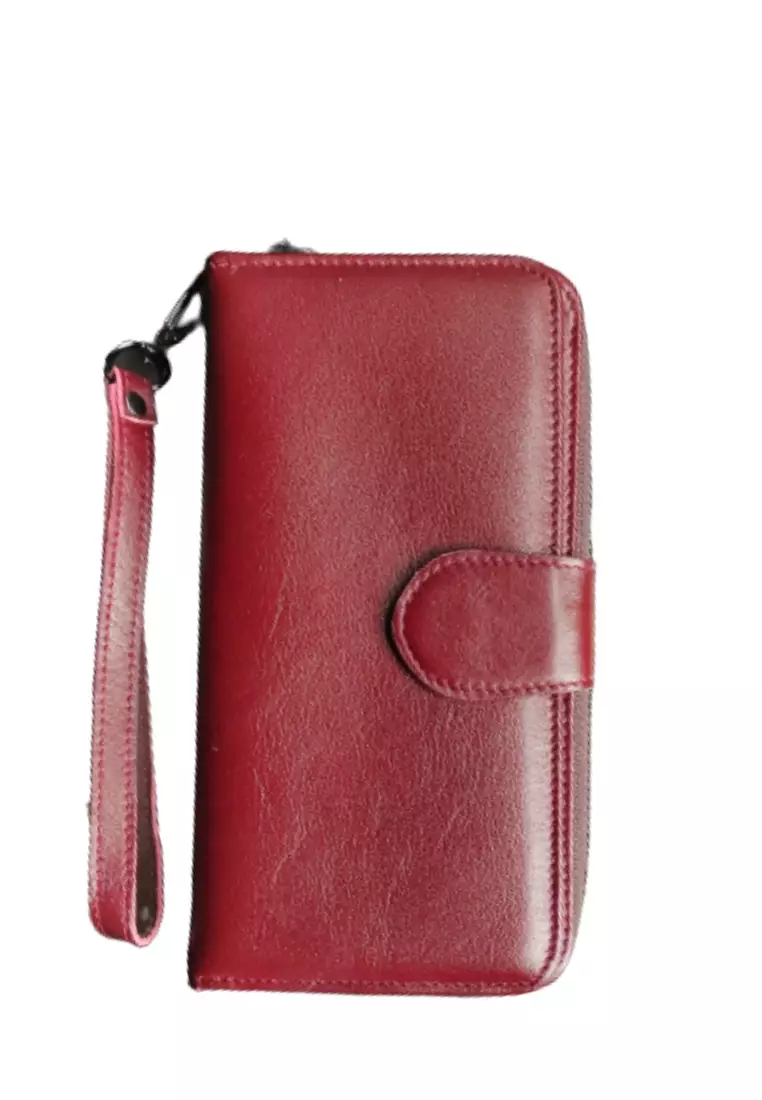 Jual Sogno LORA Wallet Maroon Original 2025 | ZALORA Indonesia