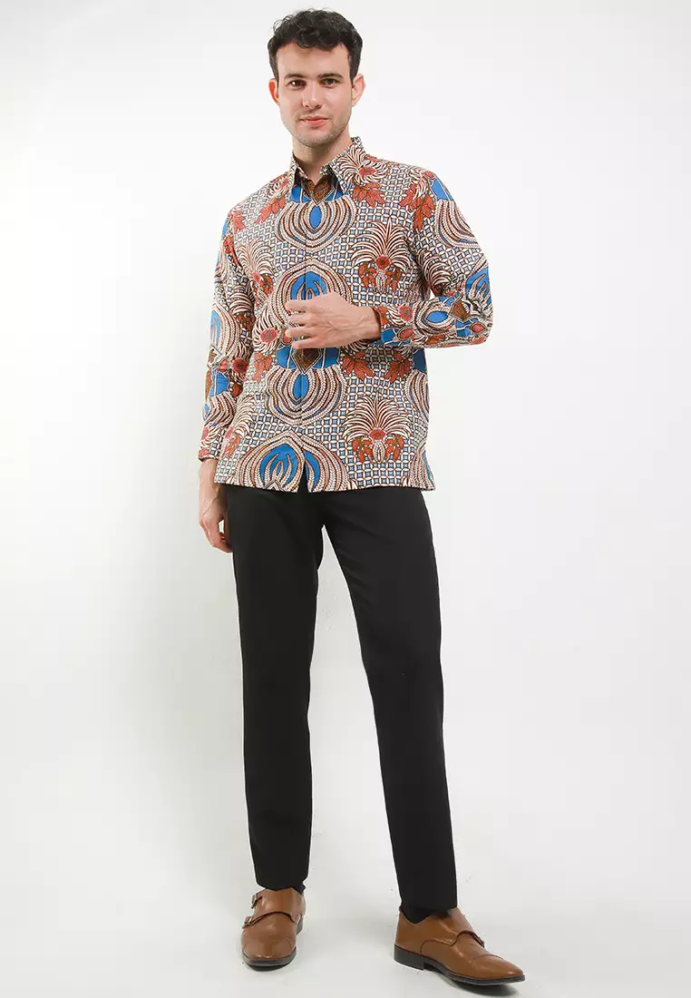 Jual ARJUNA WEDA Kemeja Body Fit Batik Mahkota Raja Original 2025 ...