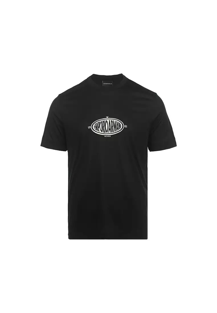 Buy Emporio Armani Men's Short Sleeved T-shirt in Black EM004916 ...