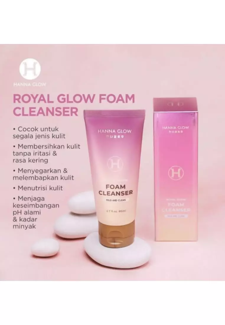 Jual Hanna Glow Hanna Glow Foam Cleanser 80ml Original 2025 | ZALORA Indonesia