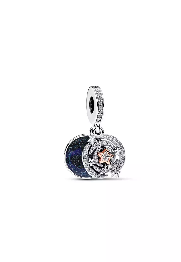Buy Pandora Two-tone Shooting Star Double Dangle Charm 2025 Online ...