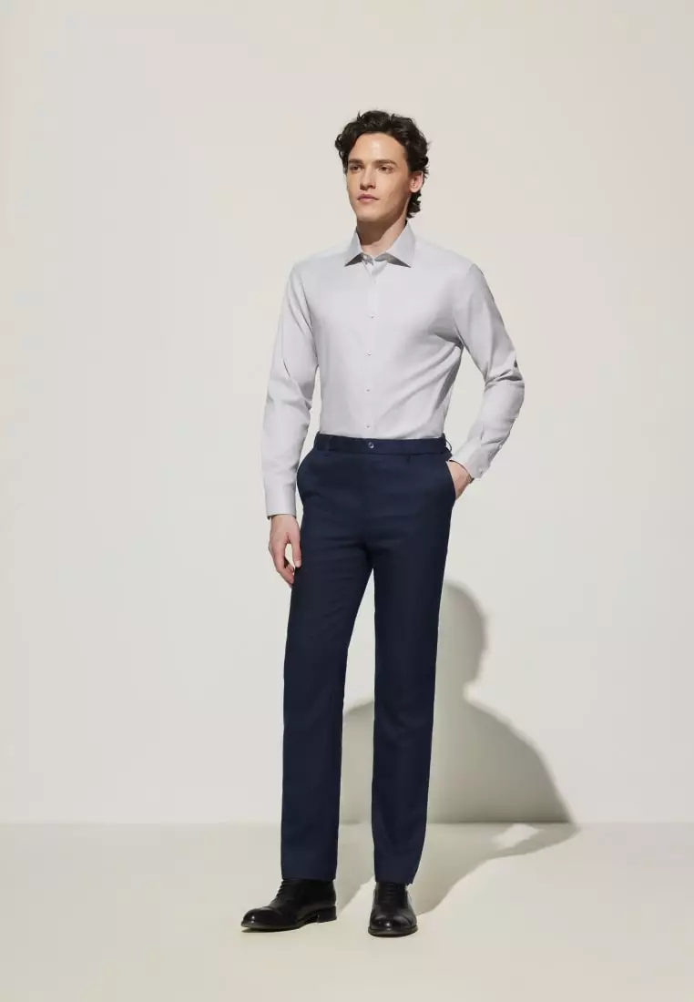 Buy G2000 G2000 Teflon Smart Fit Twill Suit Pants with Elastic Waist ...