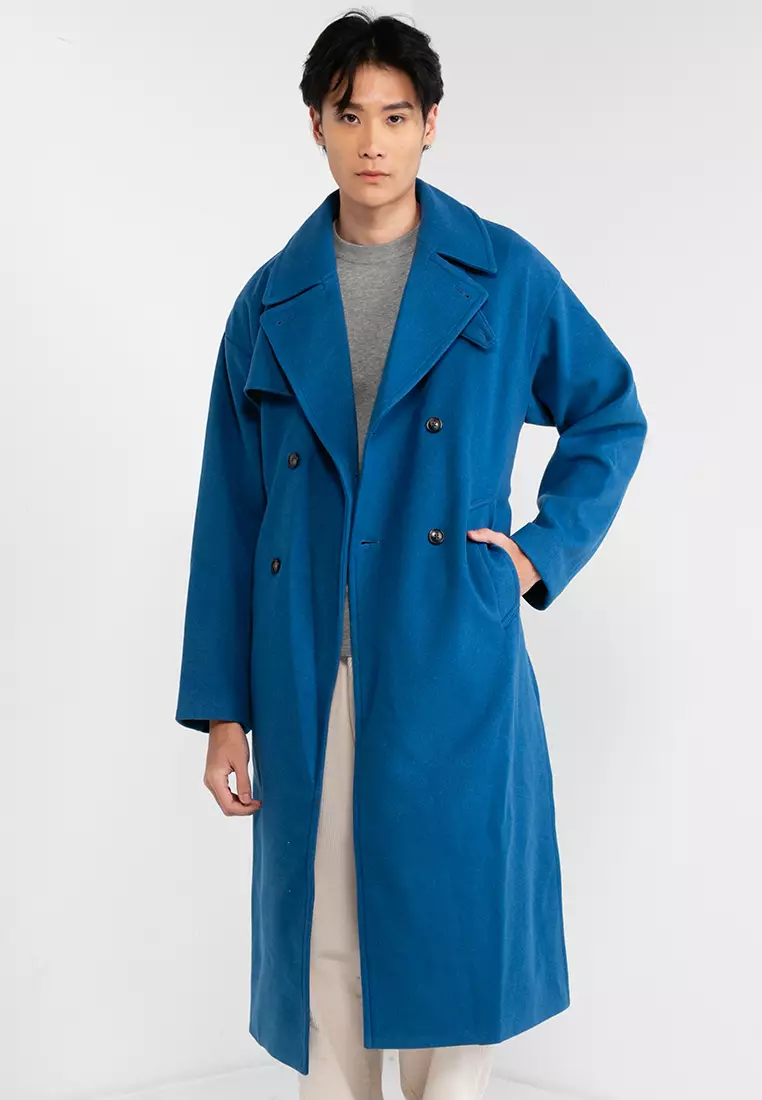 RAGEBLUE Wool Slit Trench Coat 2025 | Buy RAGEBLUE Online | ZALORA Hong ...