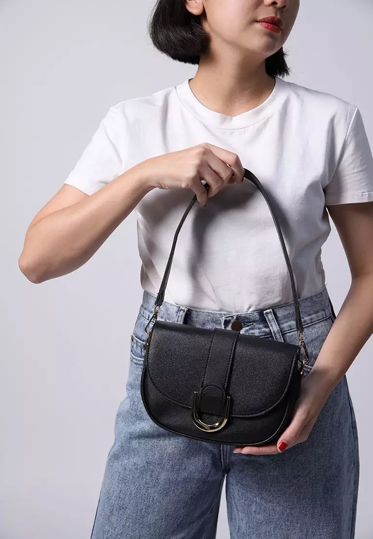 Jual Berrybenka Label Tekka Yora Shoulder Bag Black Original 2026 ...