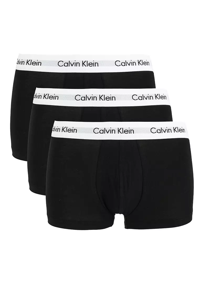線上選購 Calvin Klein Cotton Stretch 3 Pack Low Rise Trunks - Calvin Klein Underwear | ZALORA 台灣