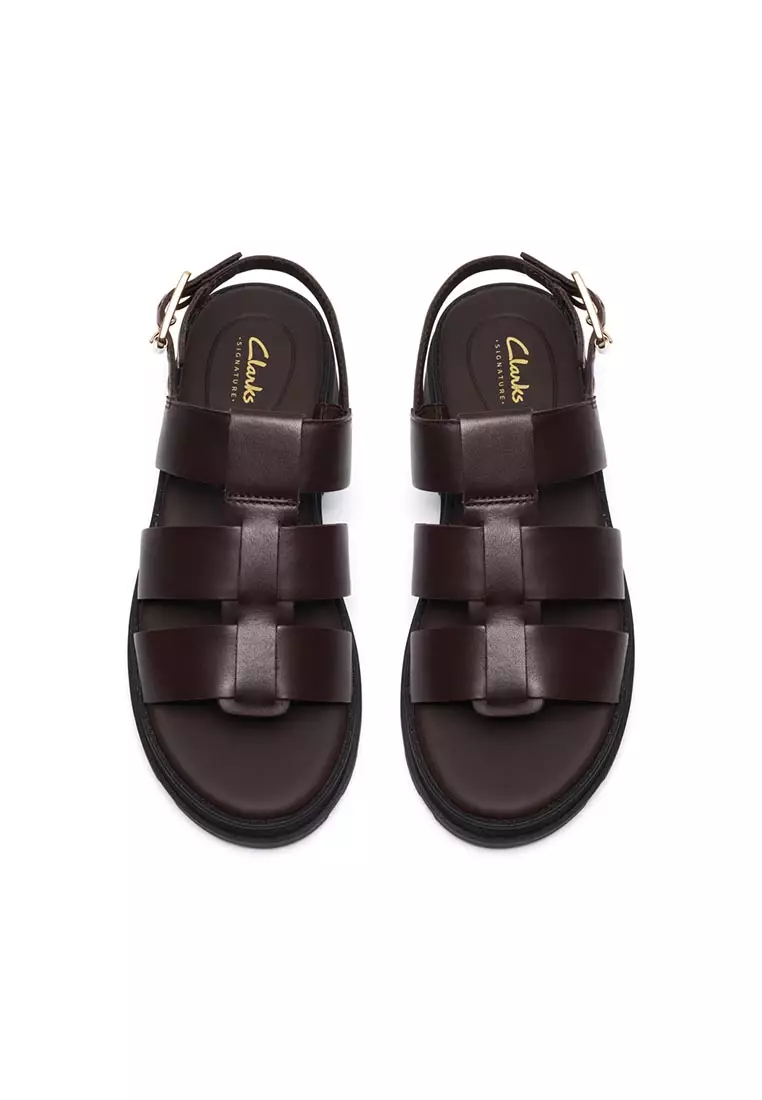 Buy Clarks Womens Orinoco3 Strap Sandals - Dark Brown Lea 2026 Online ...
