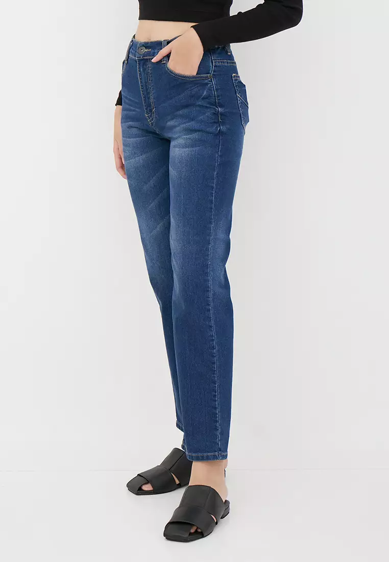 Jual Point One OLIVIA Dark Blue Jeans Original 2025 | ZALORA Indonesia