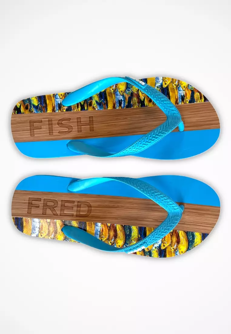 Buy A Fish Named Fred Flip Flop - Yellow Fish Fred Online | ZALORA Malaysia