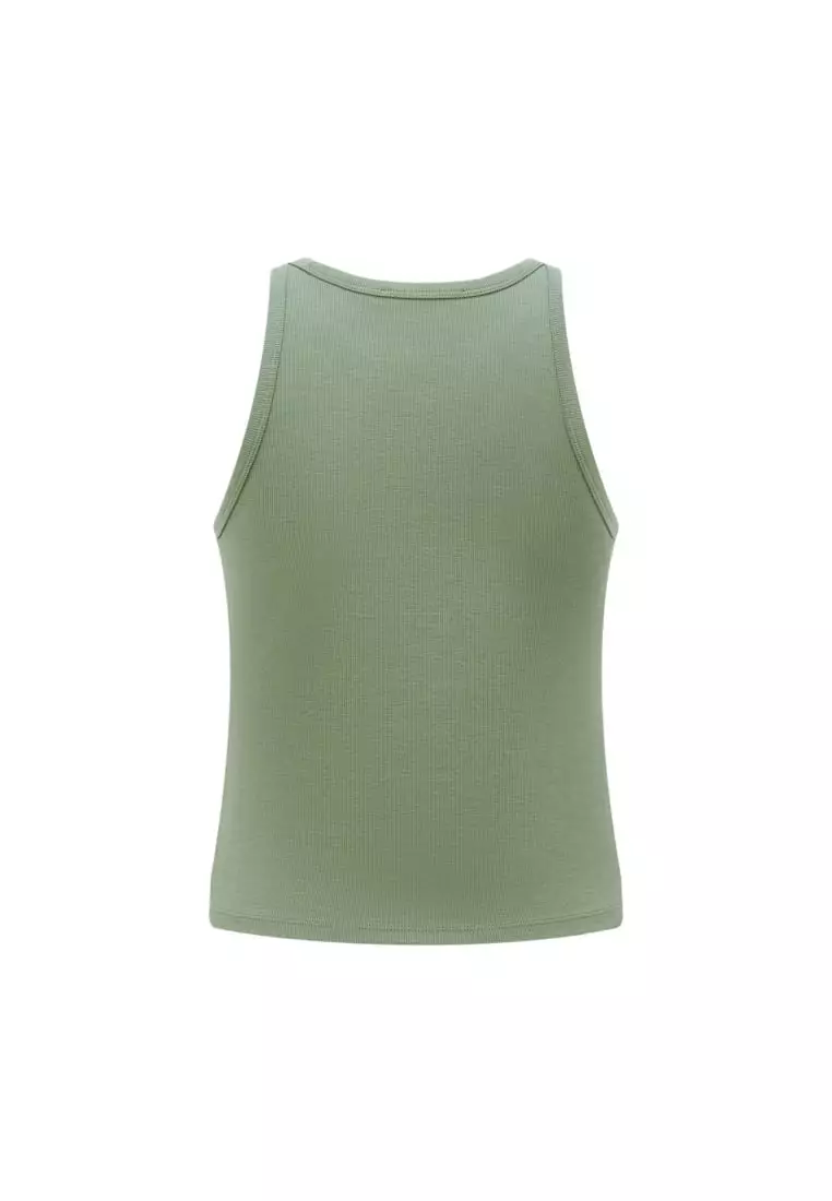 Buy G2000 Ribbed Racercut Tank Top 2025 Online | ZALORA