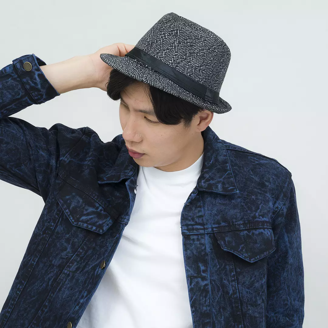 Jual House of Cuff Topi Fedora Hat FEDORA DUSTY LINEN BLACK Original ...