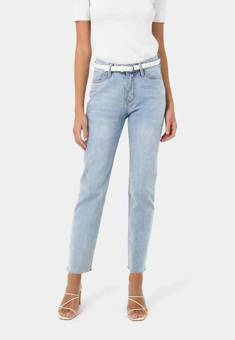 線上選購 FORCAST FORCAST Rome Frayed Washing Jean | ZALORA 台灣
