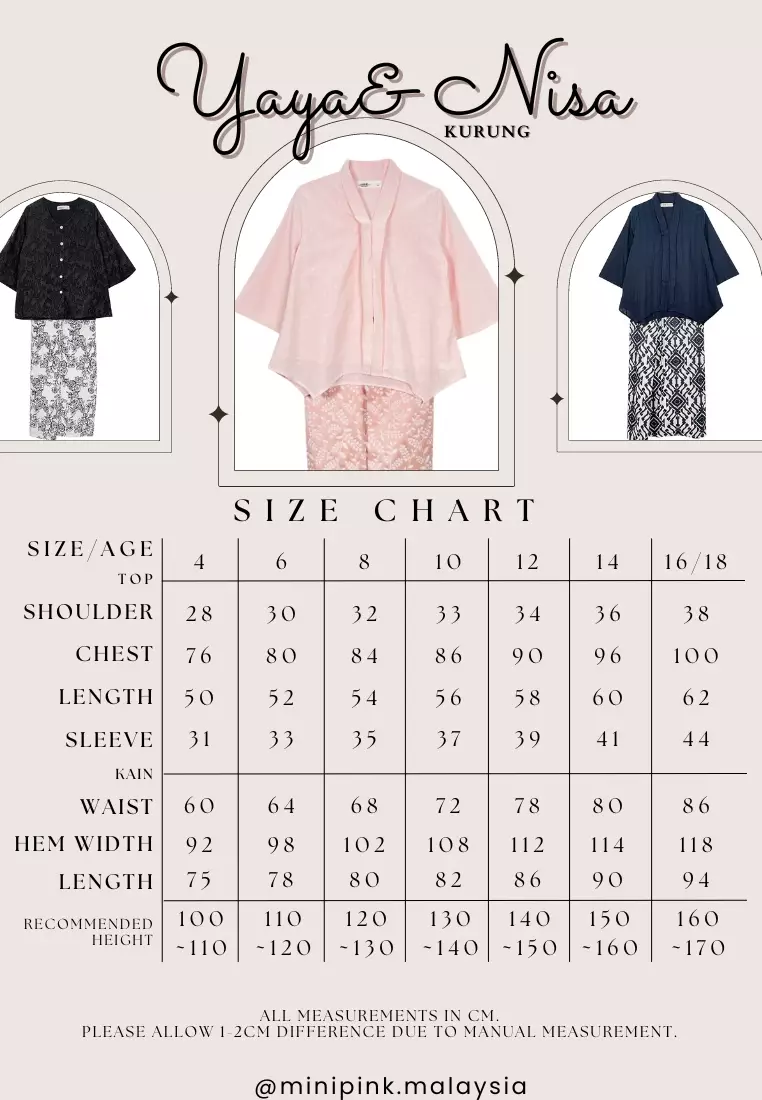 Buy MINI PINK Comel by Mini Pink - Girl Kids & Junior Baju Kebaya Yaya ...