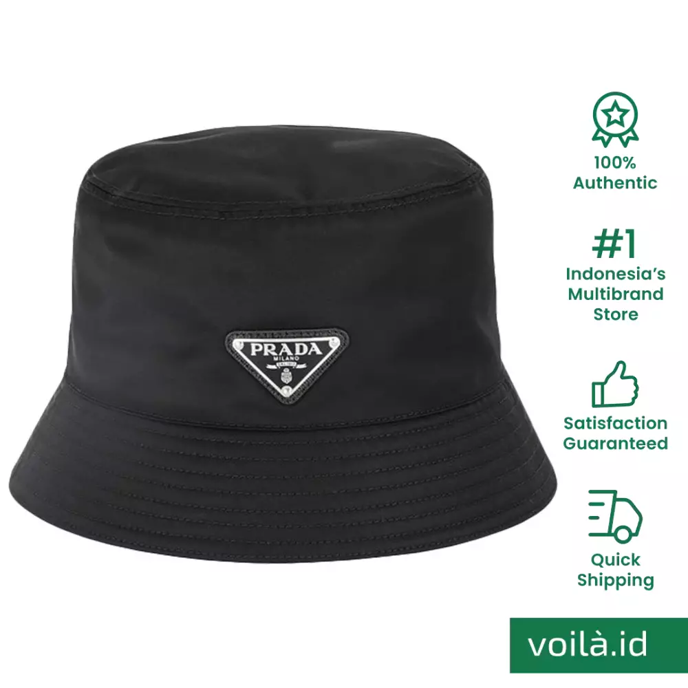 Jual Prada Prada Re-Nylon Bucket Hat Black Man Original 2024 | ZALORA ...